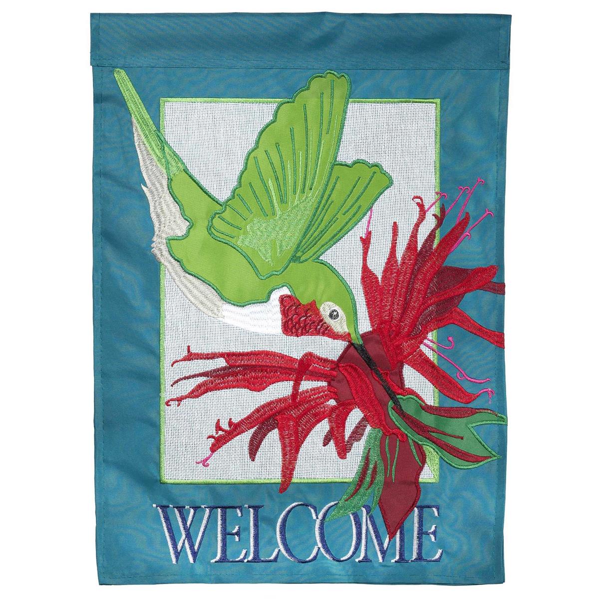 Hummingbird Welcome Banner Flag – Kligs Kites